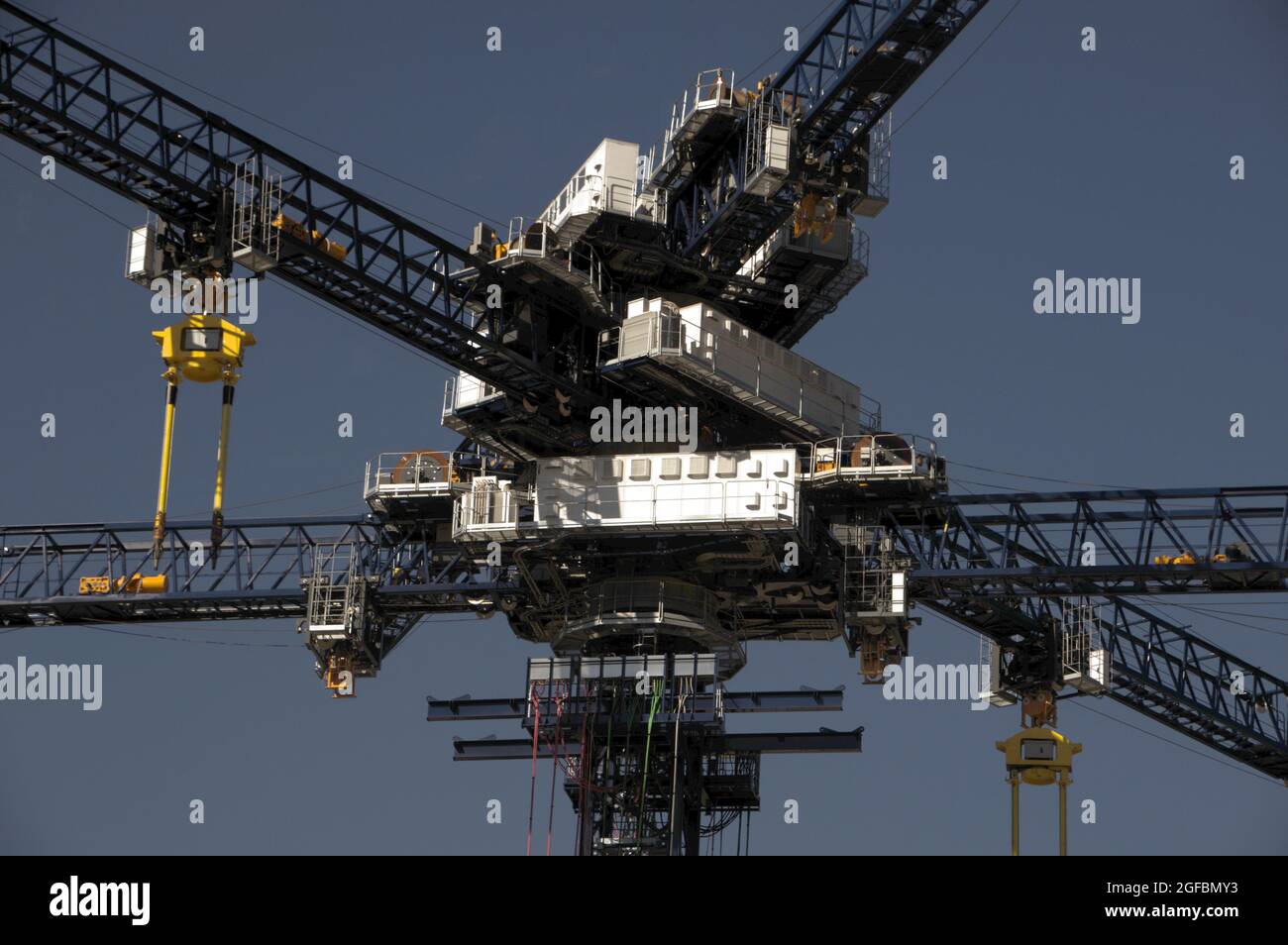 Enormous multiple crane in Giubiasco, Switzerland Stock Photo - Alamy