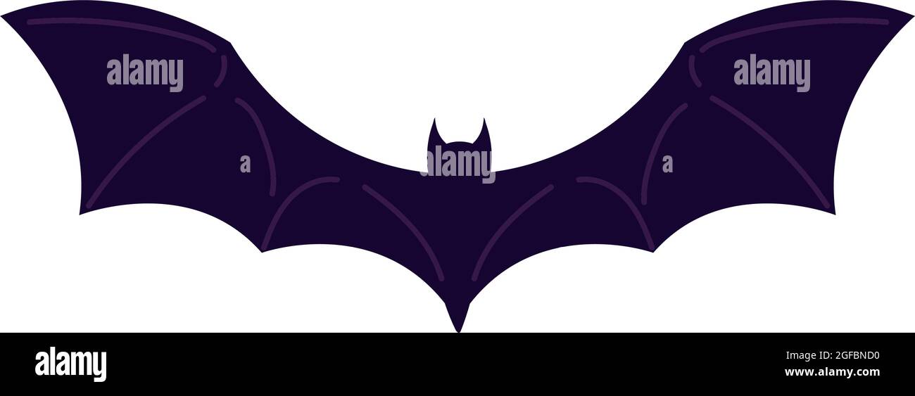 bat with open wings Stock Vector Image & Art - Alamy