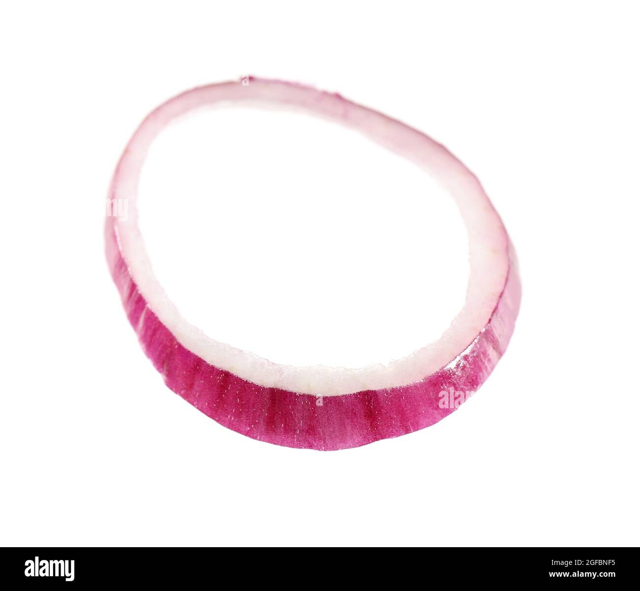 Fresh onion slice on white background Stock Photo - Alamy