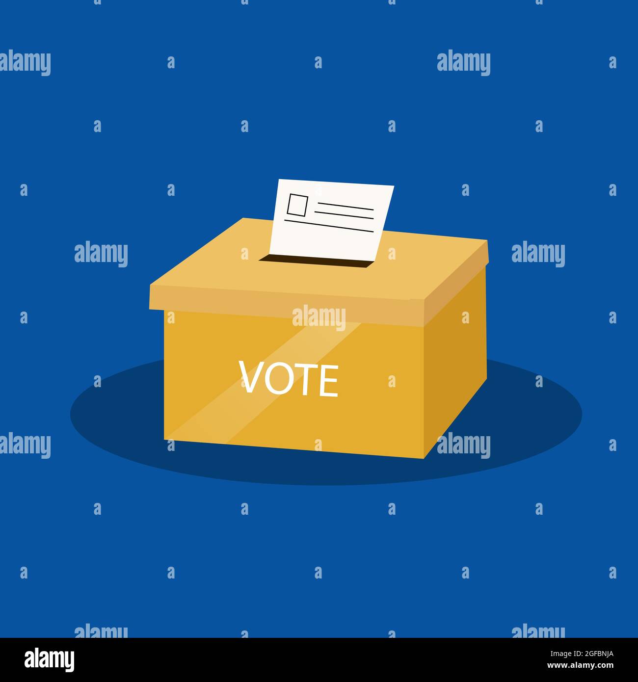vote box illustration vector isolated design Stock Vector Image & Art ...