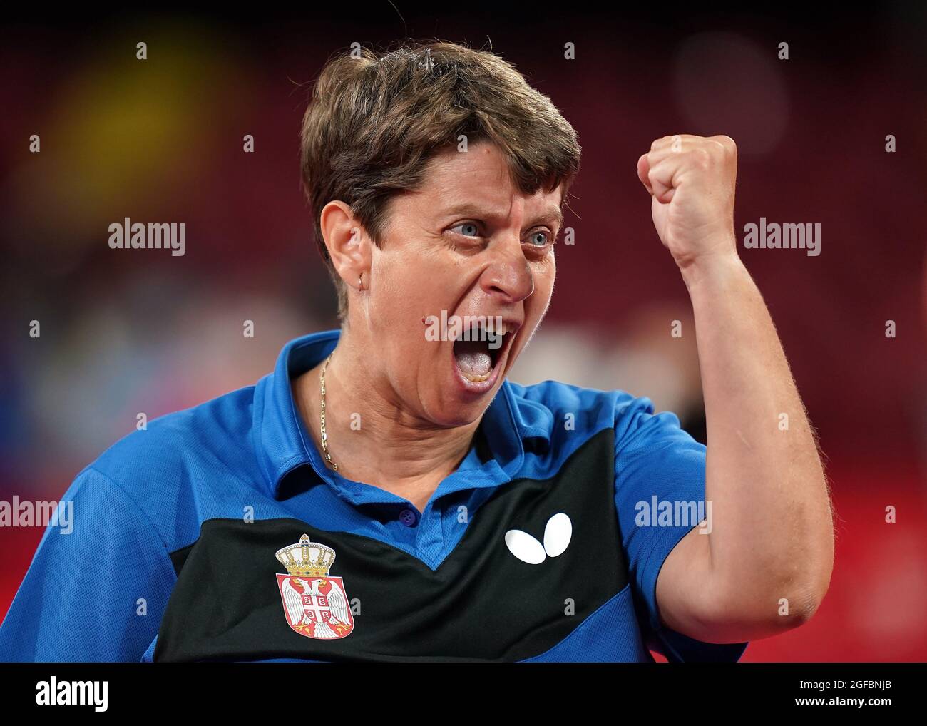 Serbia’s Borislava Peric-Rankovic in action in the Women's Singles ...