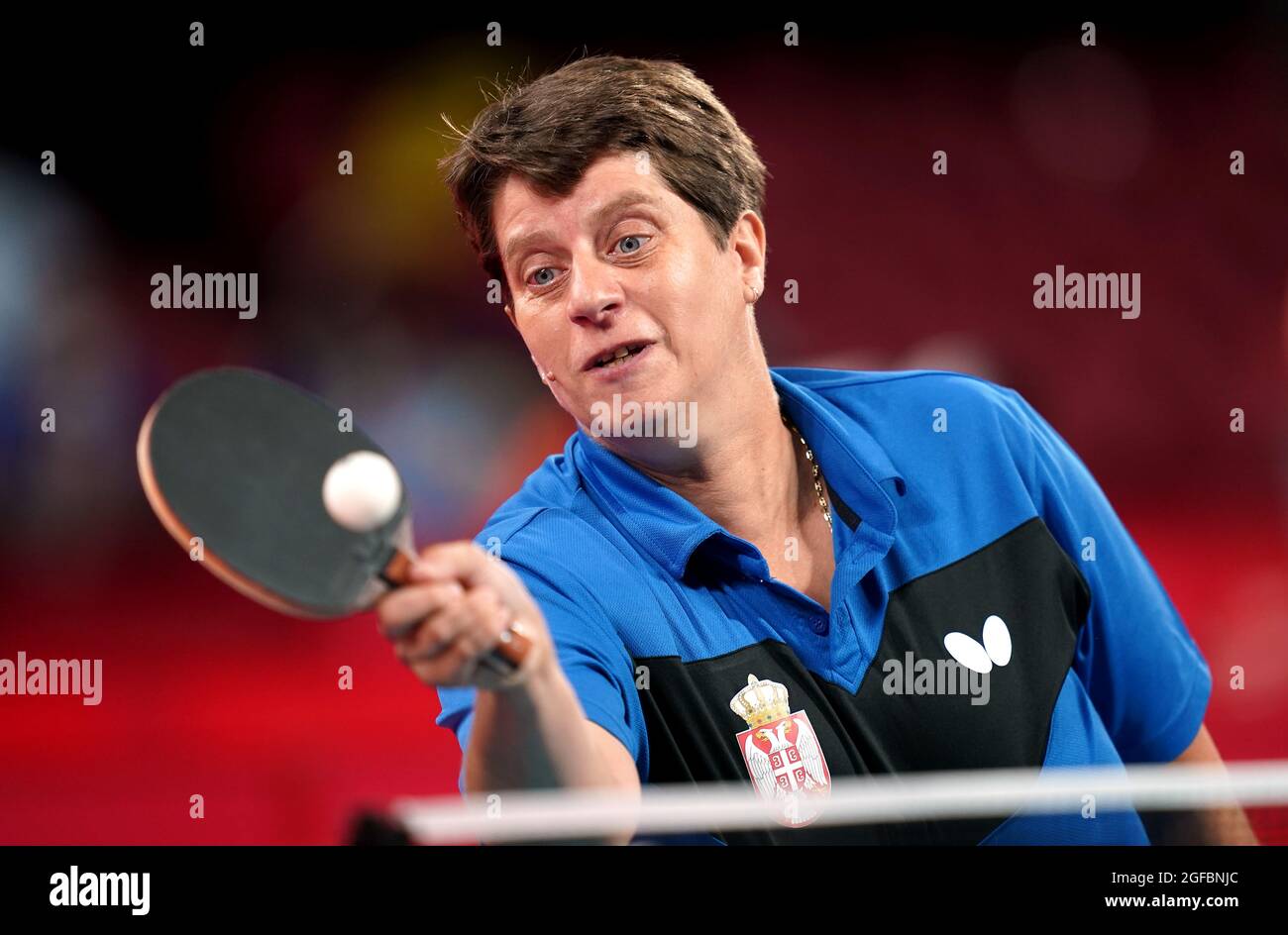 Serbia’s Borislava Peric-Rankovic in action in the Women's Singles ...