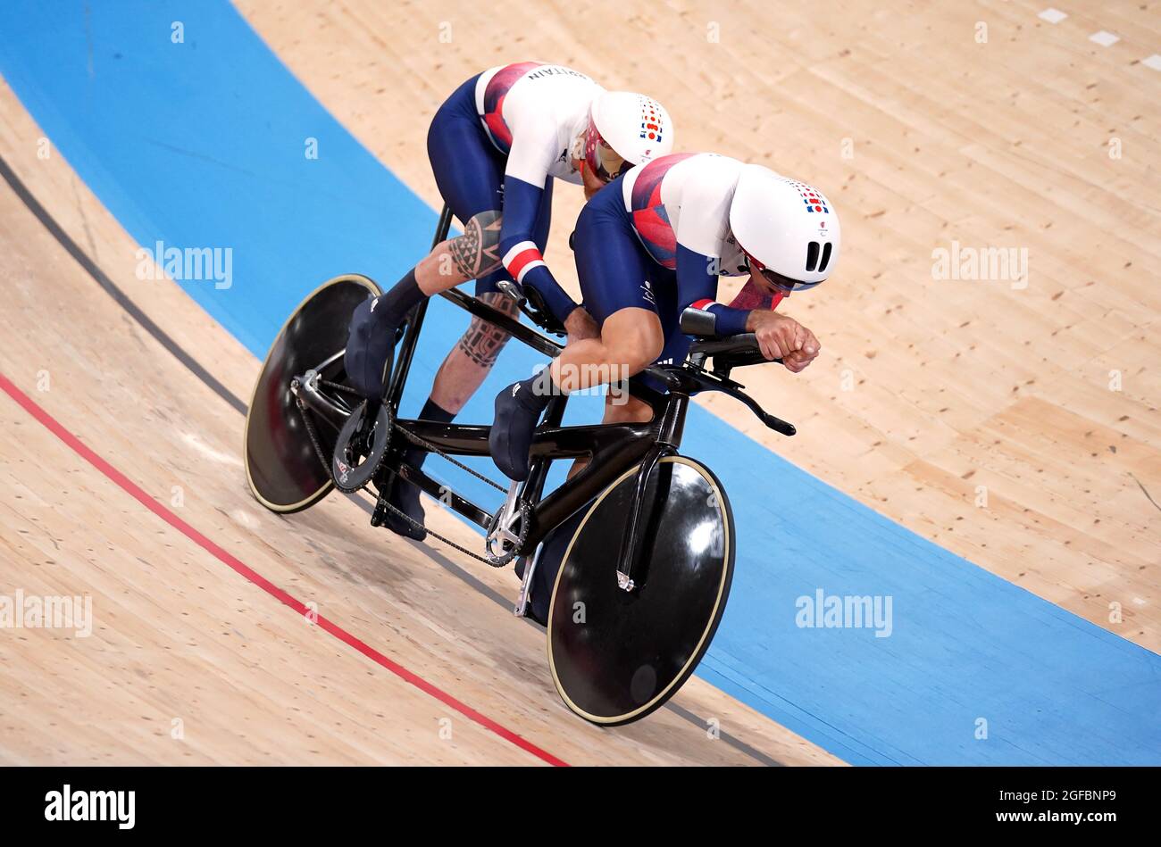 Great Britain's Stephen Bate and pilot Adam Duggleby in action in the ...