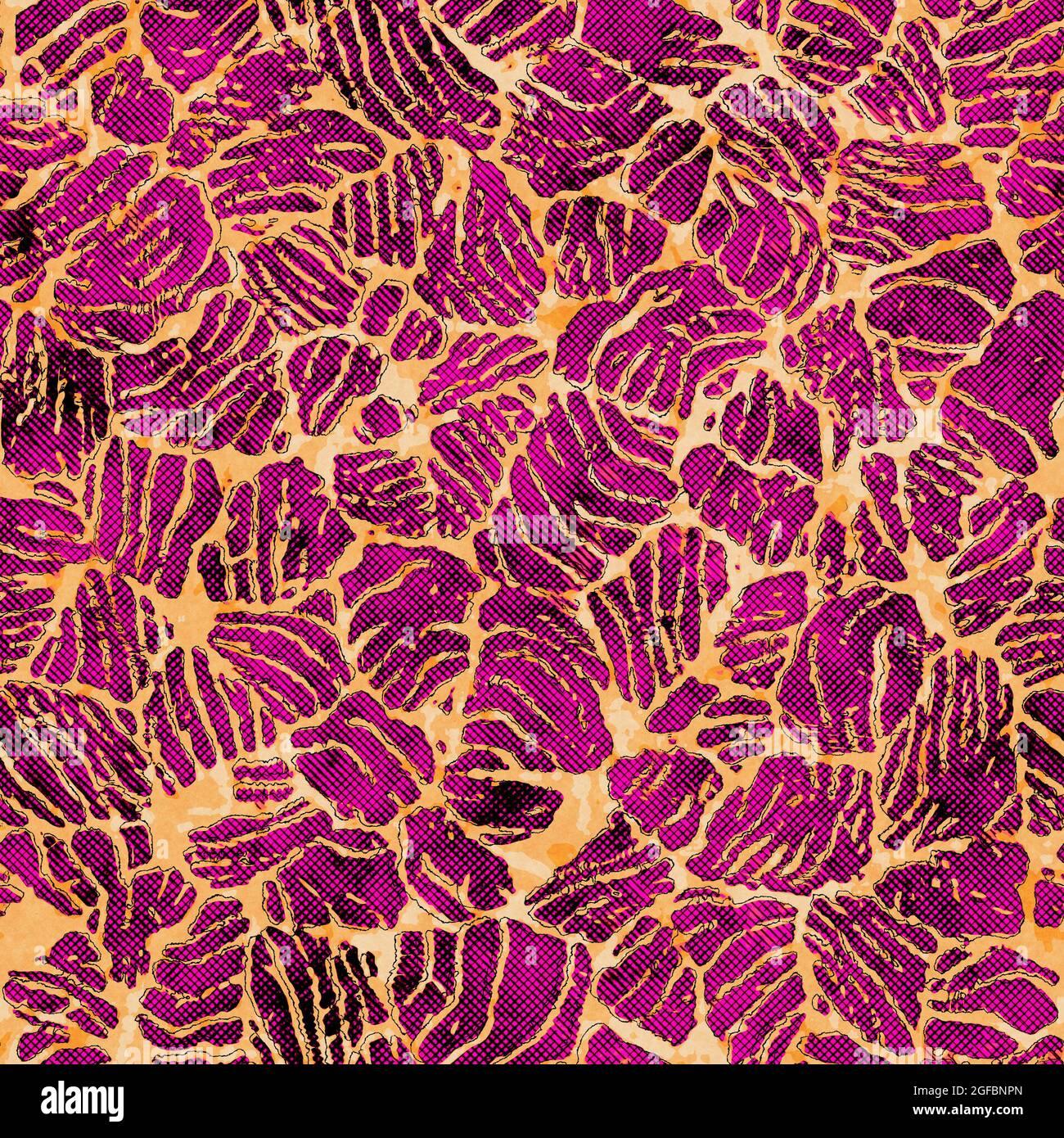 Seamless bright vivid pink and yellow pattern swatch for print Stock ...