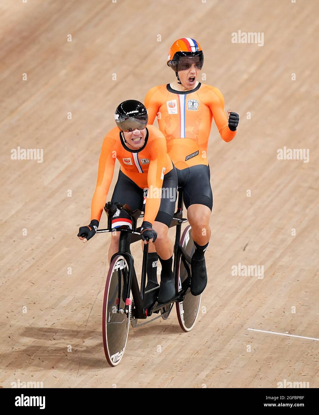 Netherland’s Tristan Bangma and pilot Patrick Bos in action in the Men ...