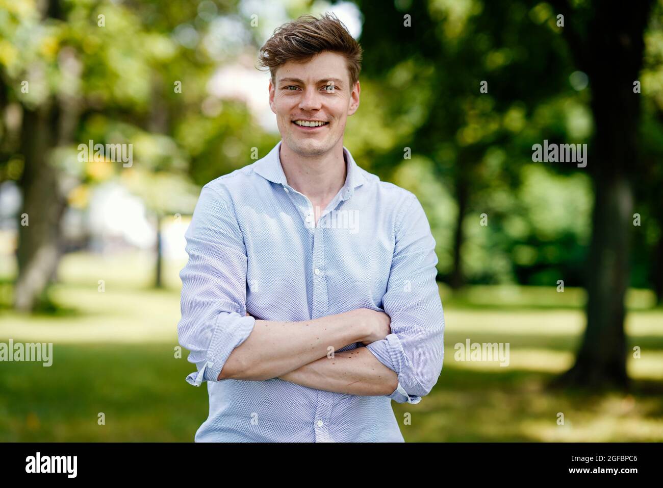 Mannheim, Germany. 13th Aug, 2021. Actor Helgi Schmid is standing in a ...