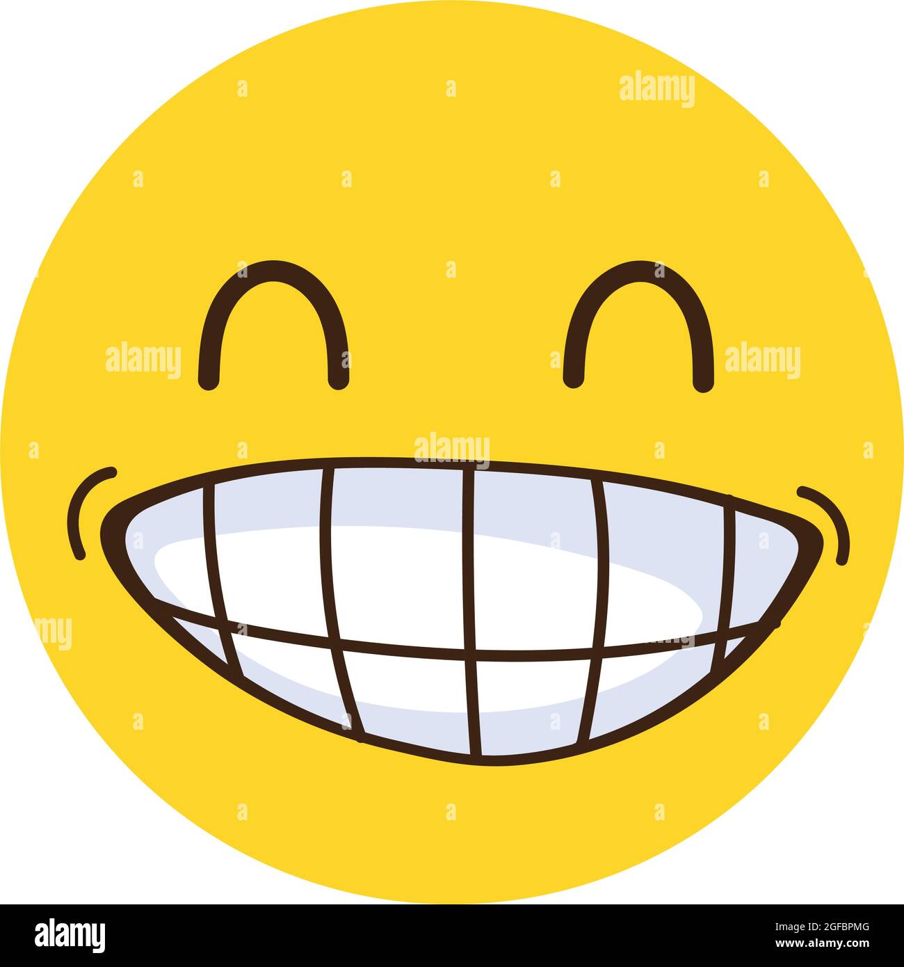big happy emoticon Stock Vector Image & Art - Alamy