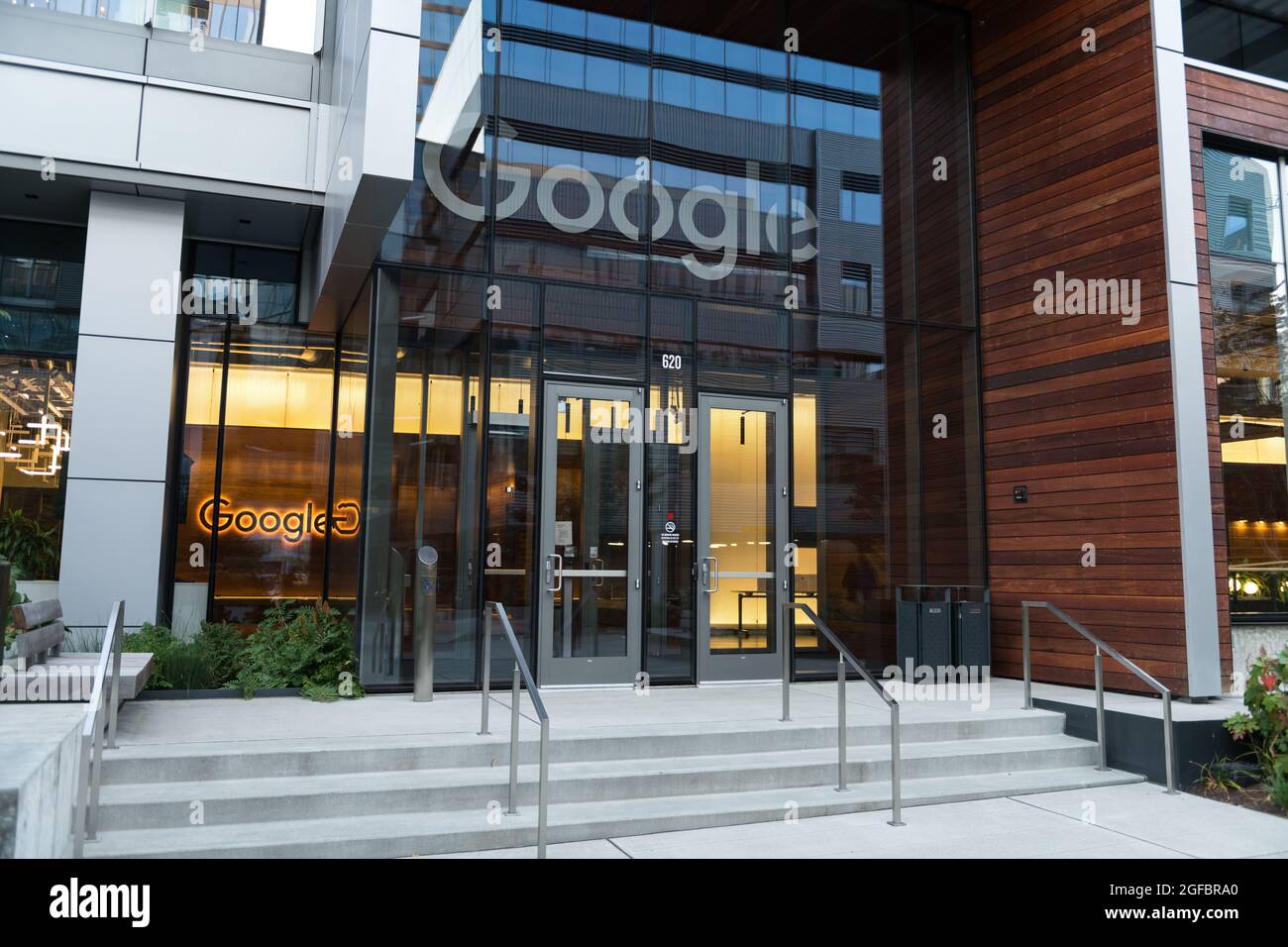 Seattle, USA. 24 Aug, 2021. The Google technology Headquarters in South ...