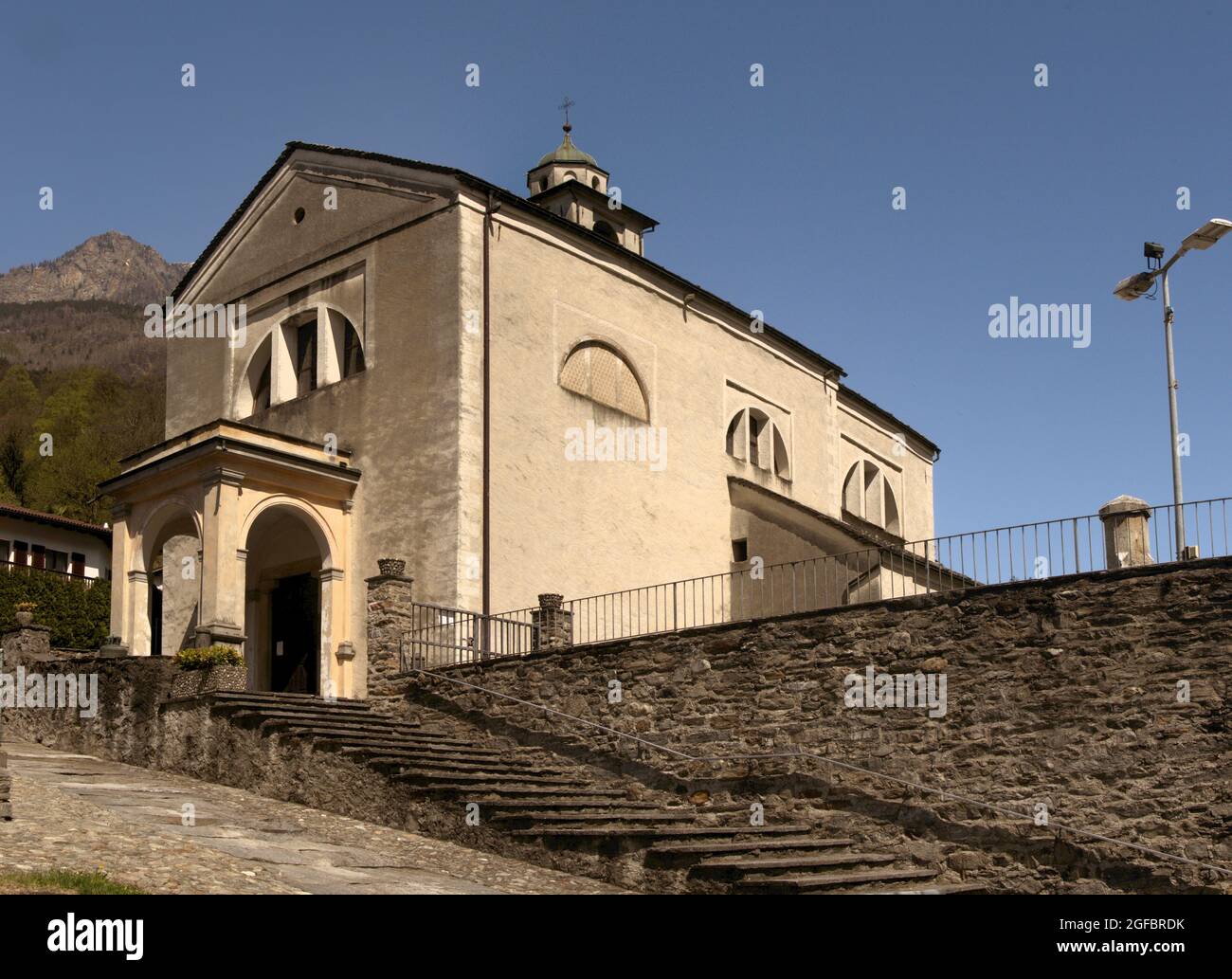 Chapel in the Italian part of the Swiss canton of Grisons Stock Photo ...