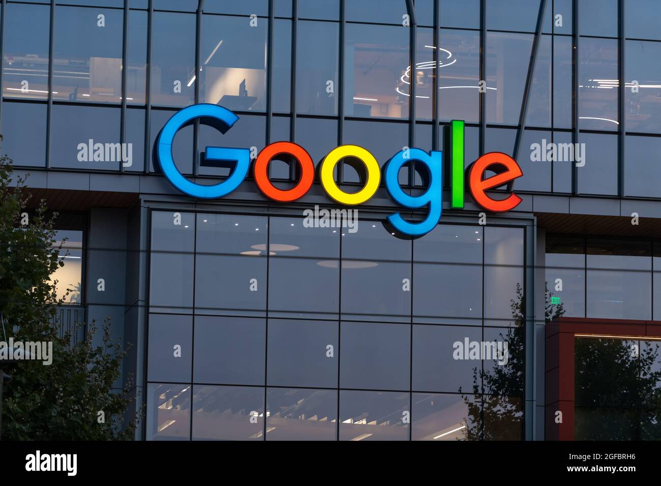 Seattle, USA. 24 Aug, 2021. The Google technology Headquarters in South ...