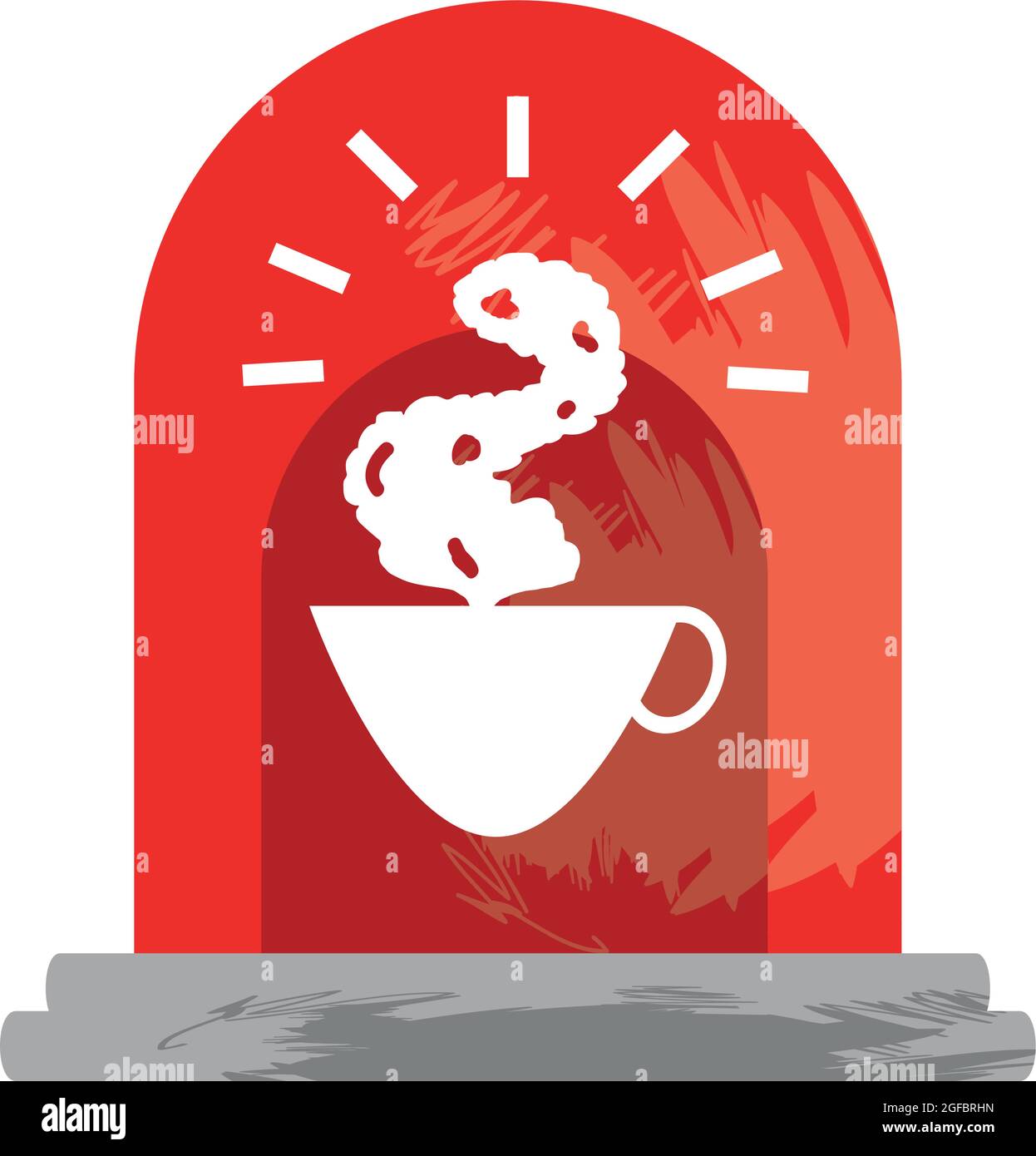 coffee time alert Stock Vector Image & Art - Alamy