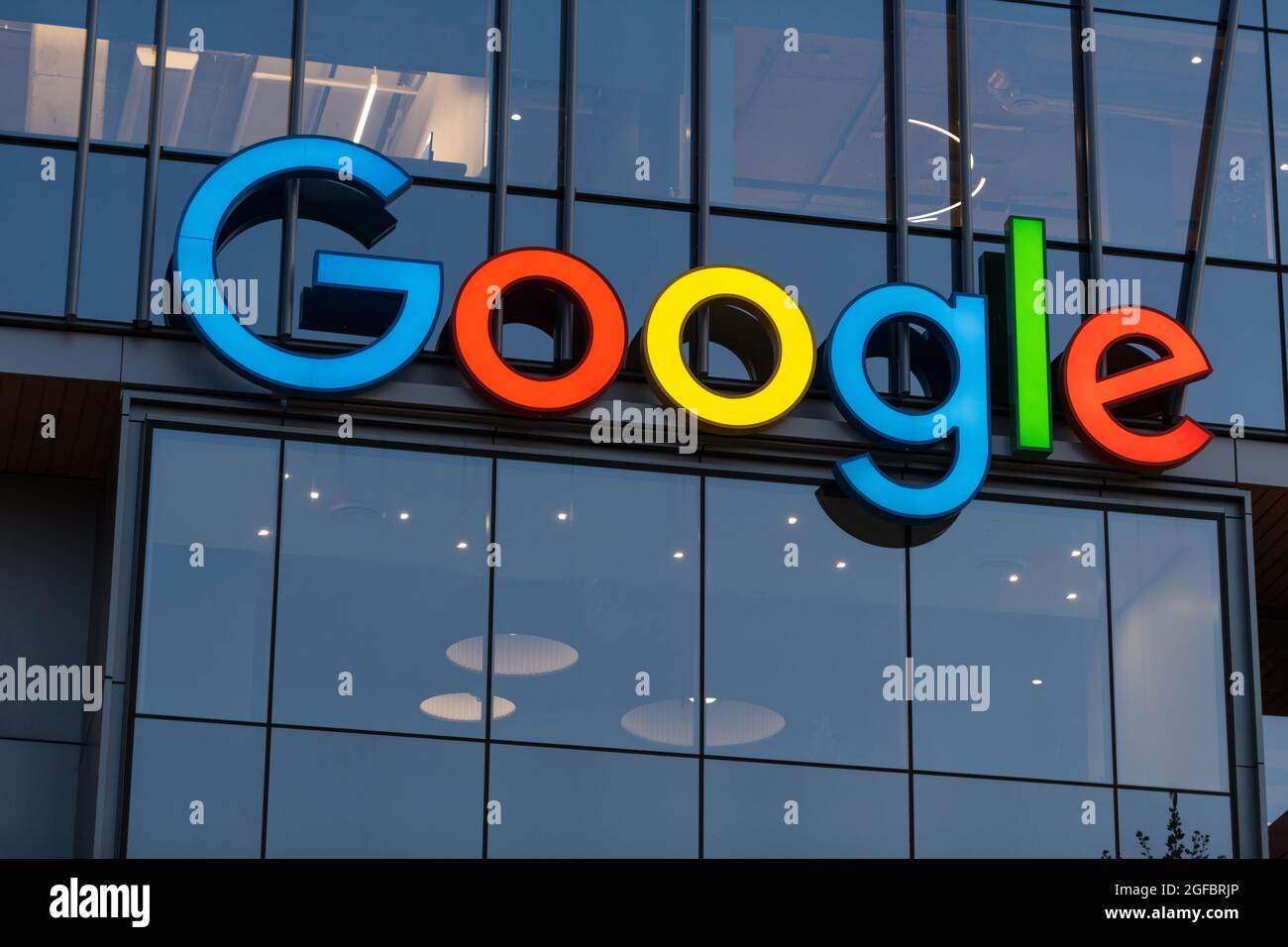 Seattle, USA. 24 Aug, 2021. The Google technology Headquarters in South ...