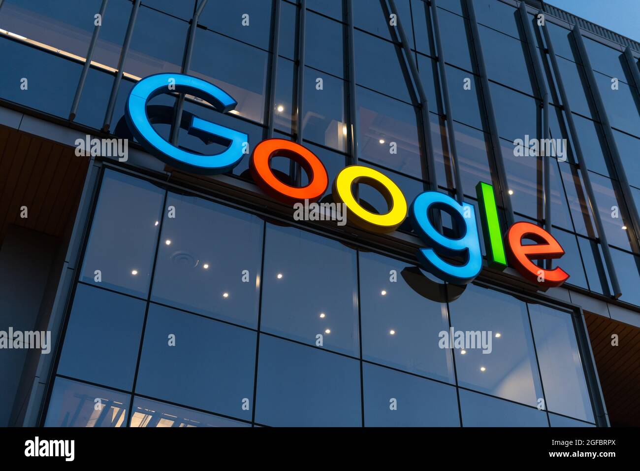 Seattle, USA. 24 Aug, 2021. The Google technology Headquarters in South ...