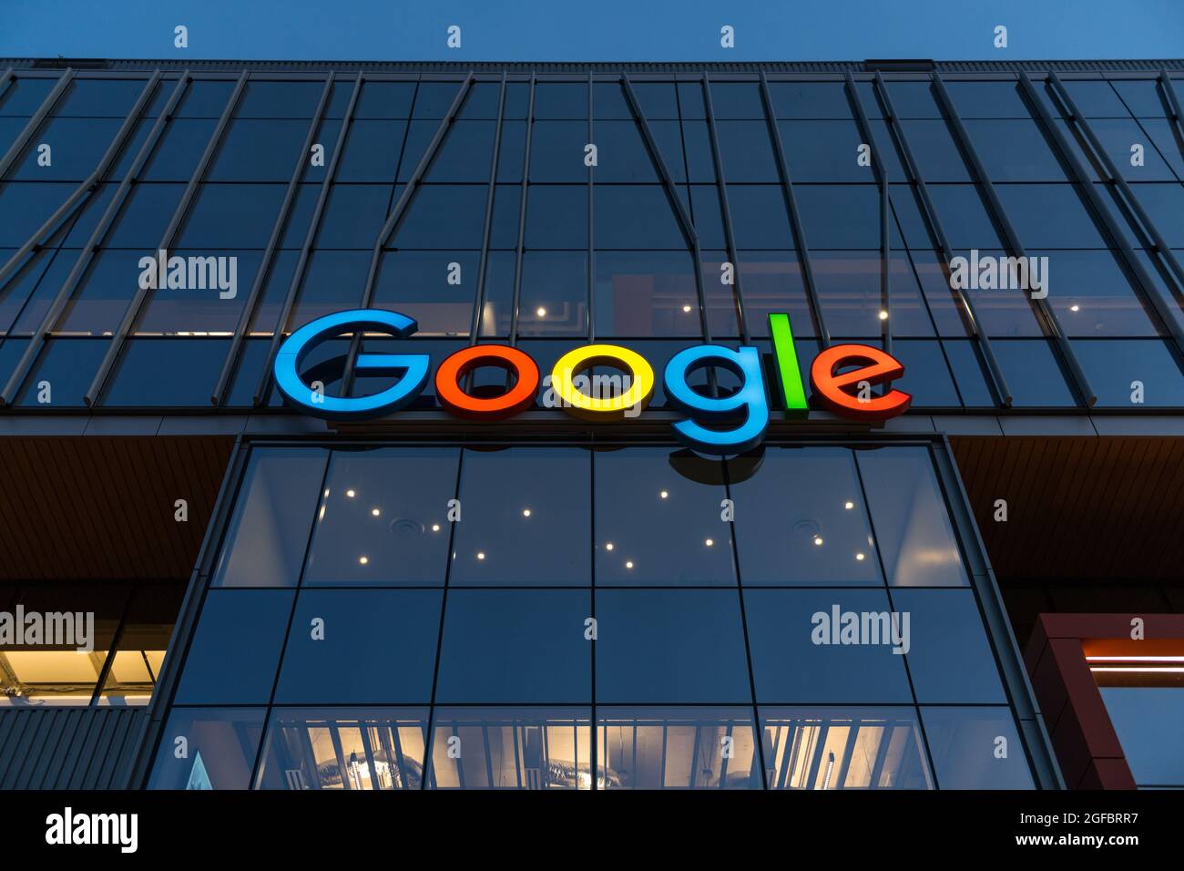 Seattle, USA. 24 Aug, 2021. The Google technology Headquarters in South ...