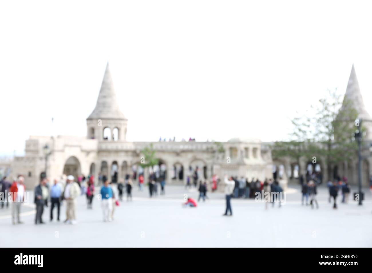 Ancient buildings on the crowded square Stock Photo - Alamy