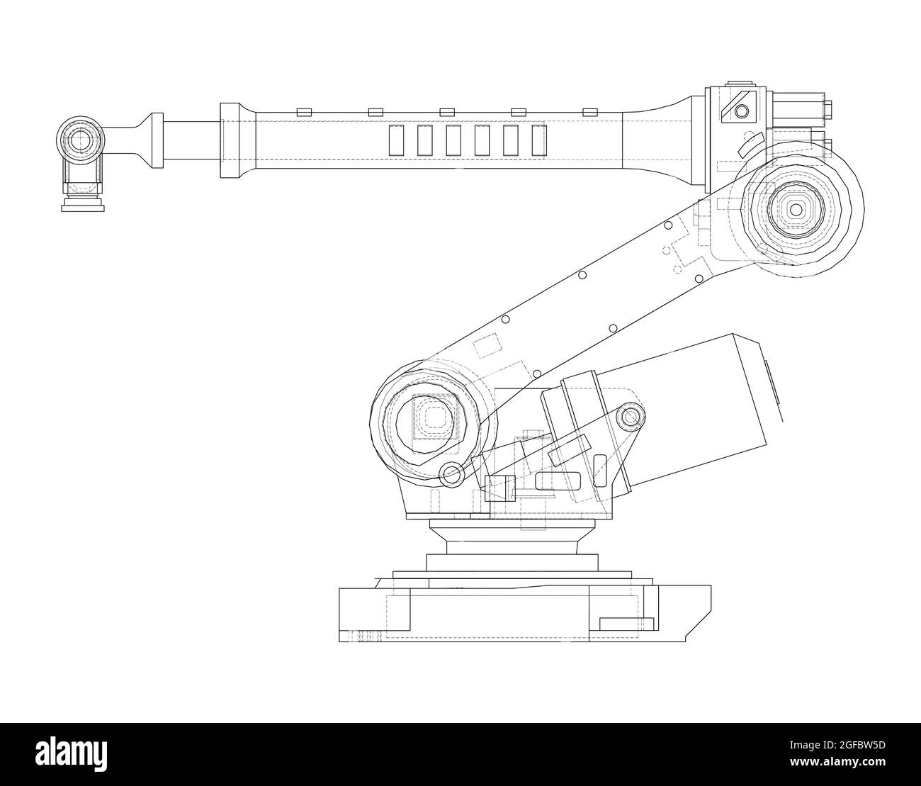 Industrial Robotic Arm. Vector Stock Vector Image & Art - Alamy
