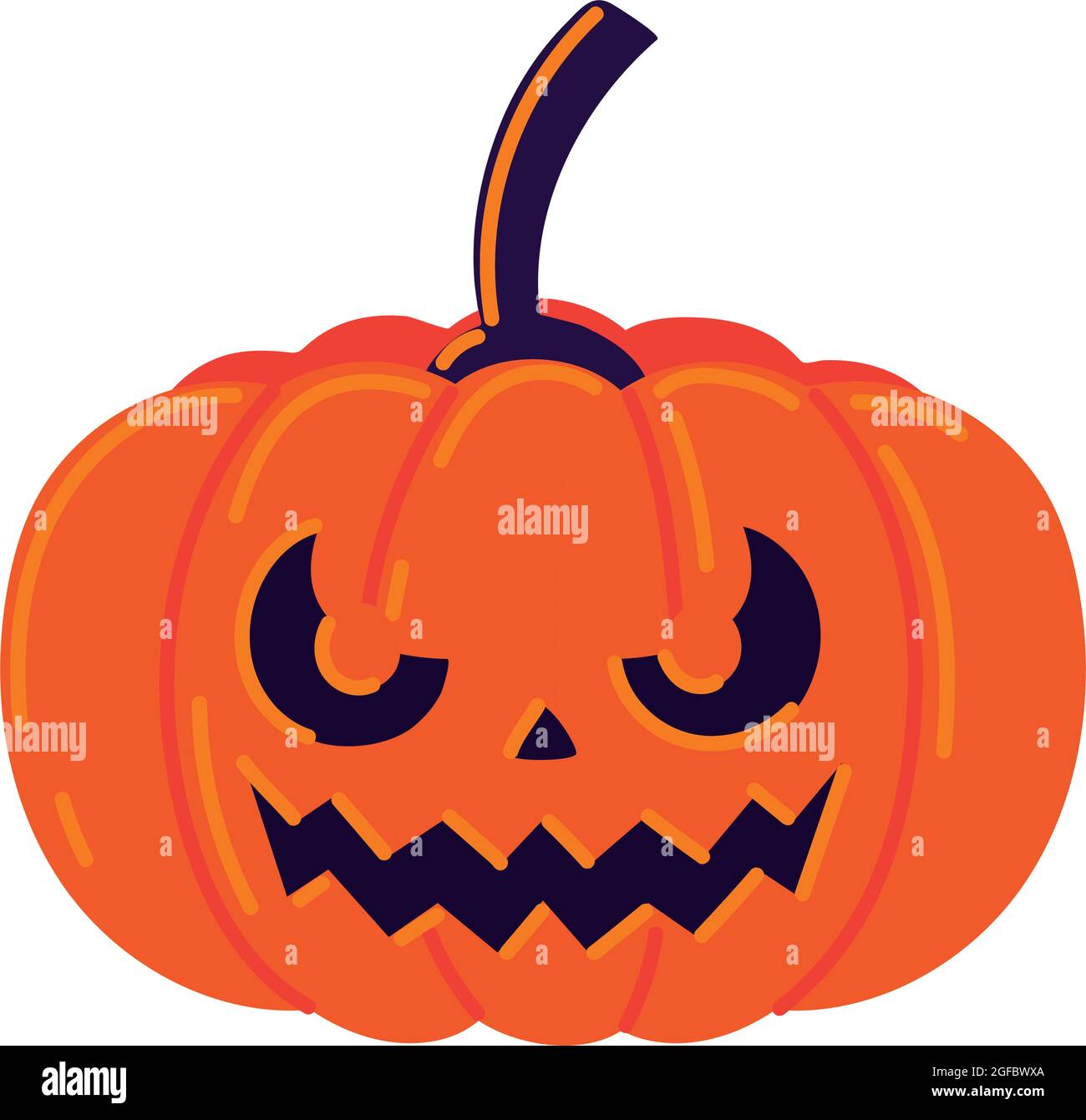 spooky pumpkin cartoon Stock Vector Image & Art - Alamy