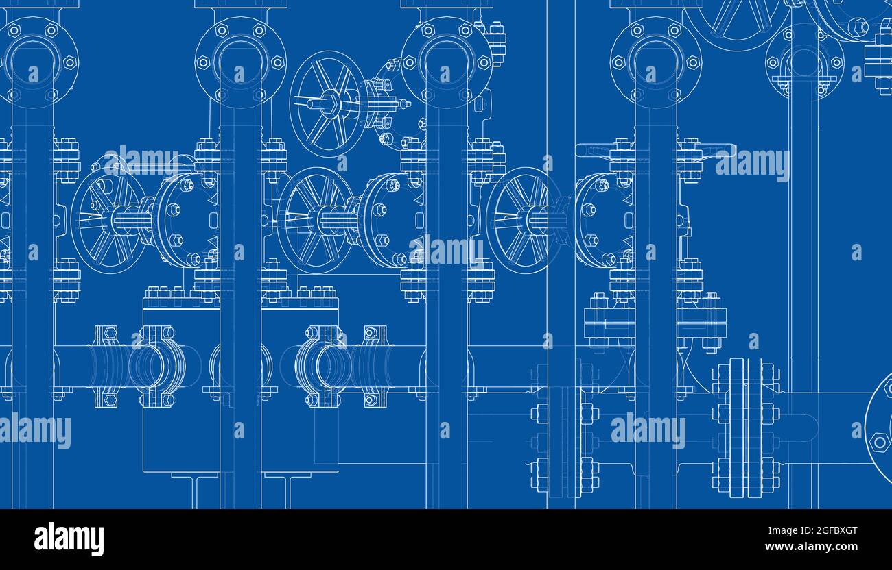 Valves and other industrial equipment. Vector Stock Vector Image & Art ...