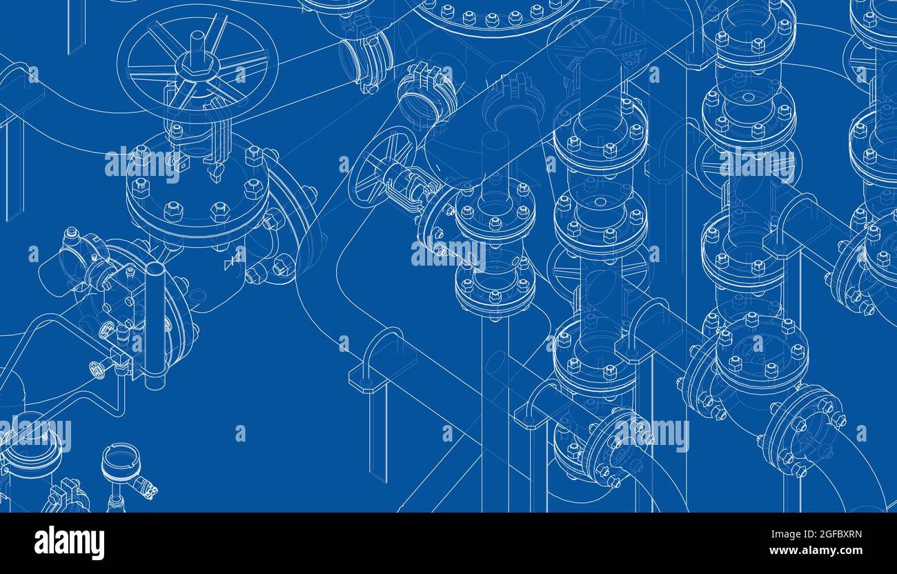 Valves and other industrial equipment. Vector Stock Vector Image & Art ...