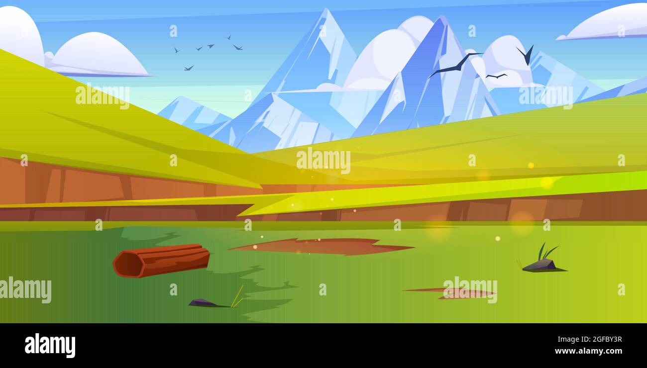 Alpine meadows Stock Vector Images - Alamy