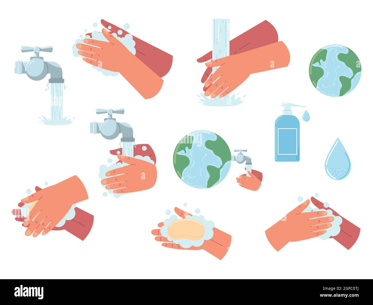Washing wash day hand Cut Out Stock Images & Pictures - Alamy