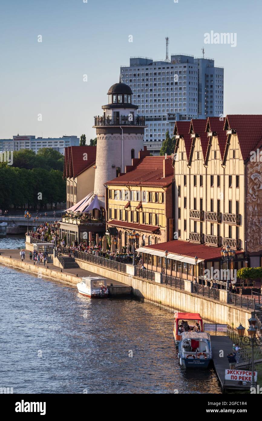 Kaliningrad, Russia - July 29, 2021: Fishing village. District of ...