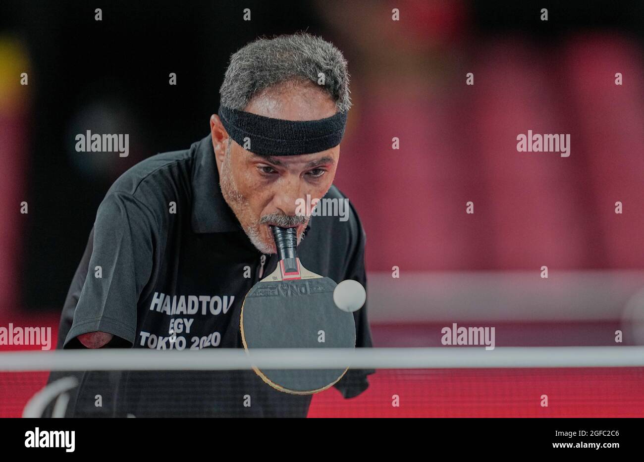 Tokyo, Japan. August 25, 2021: Ibrahim Elhusseiny Hamadtou during Table ...