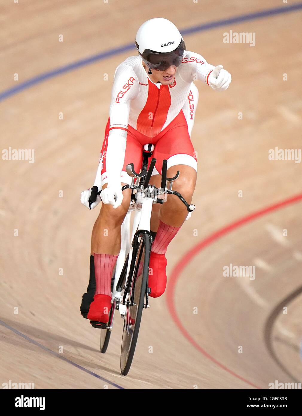 Poland's Marcin Polak and Michal Ladosz celebrate winning bronze in the ...