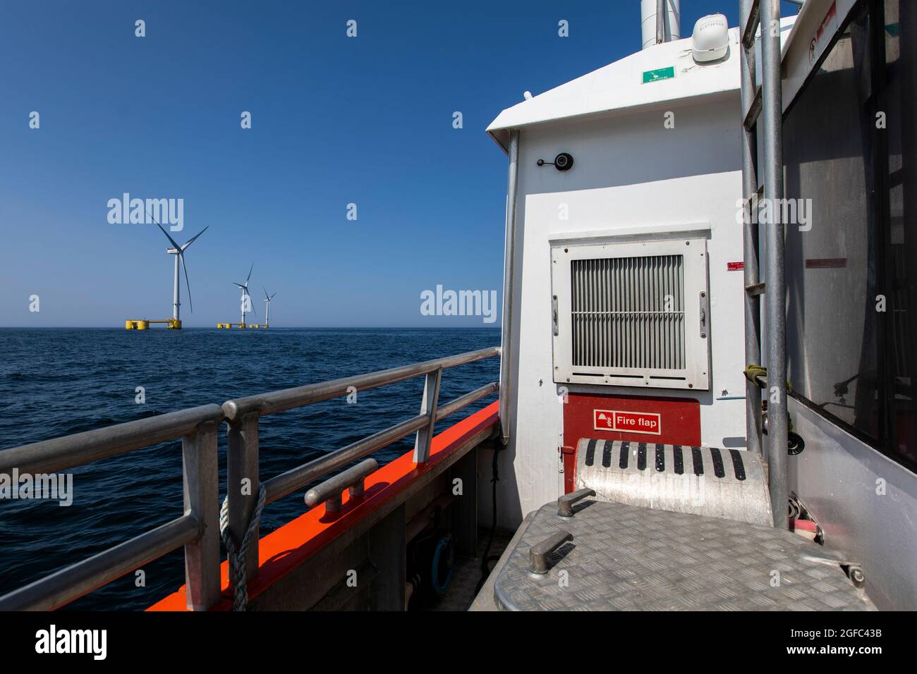 Viana Do Castelo, Portugal. 24th Aug, 2021. Wind turbines are seen from ...