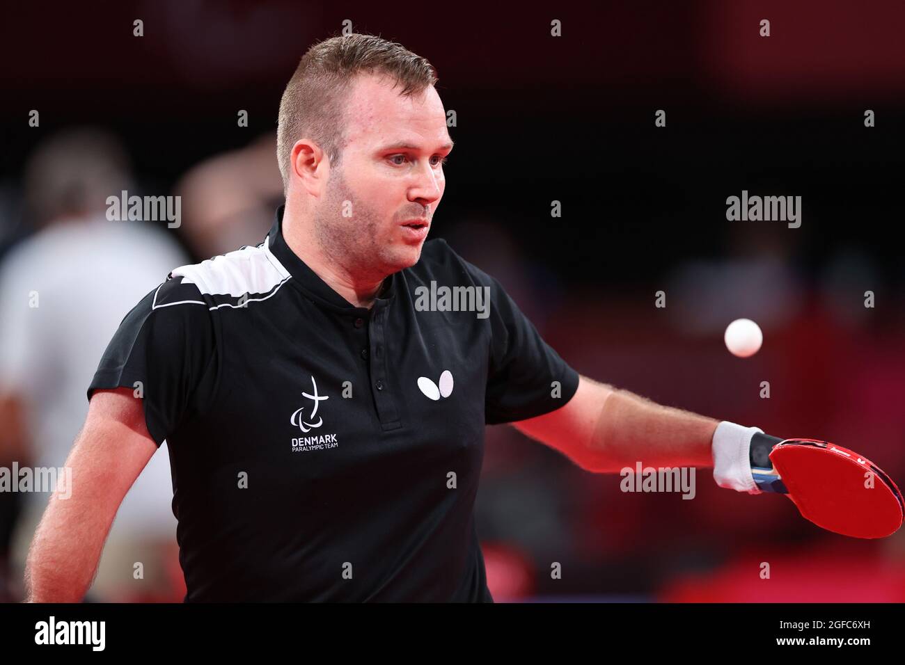 Tokyo, Japan. 25th Aug, 2021. Peter Rosenmeier (DEN) Table Tennis : Men ...