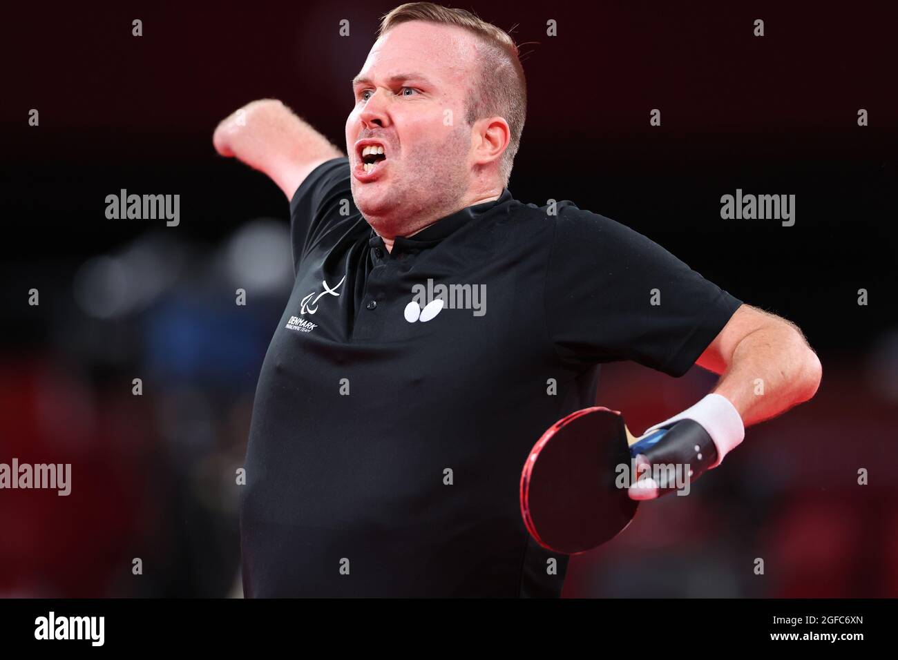 Tokyo, Japan. 25th Aug, 2021. Peter Rosenmeier (DEN) Table Tennis : Men ...