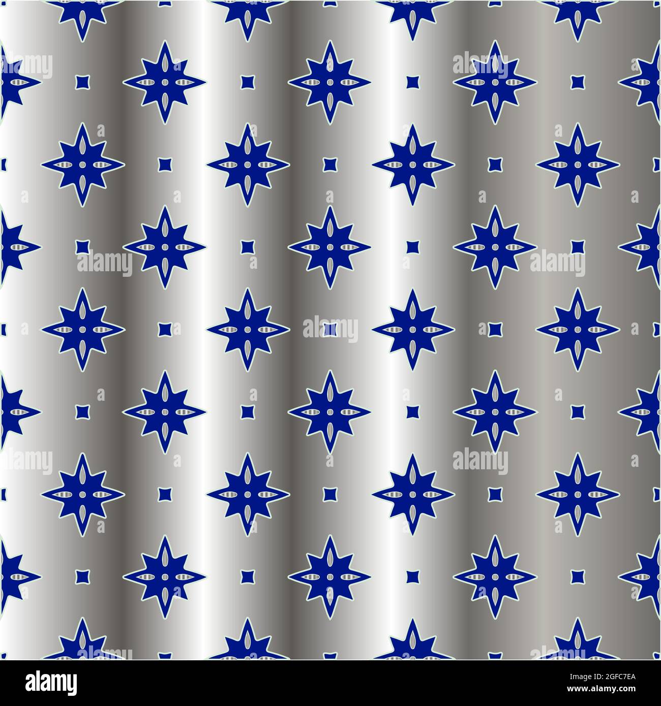 metal pattern on a blue background. pattern for fabric, wallpaper ...