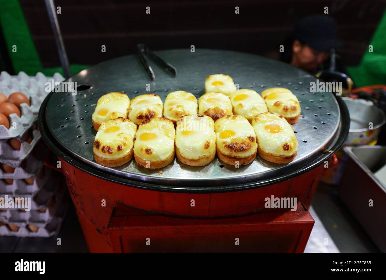 Gyeran Bbang ( egg bread ) is a popular rushed breakfast or snack in ...