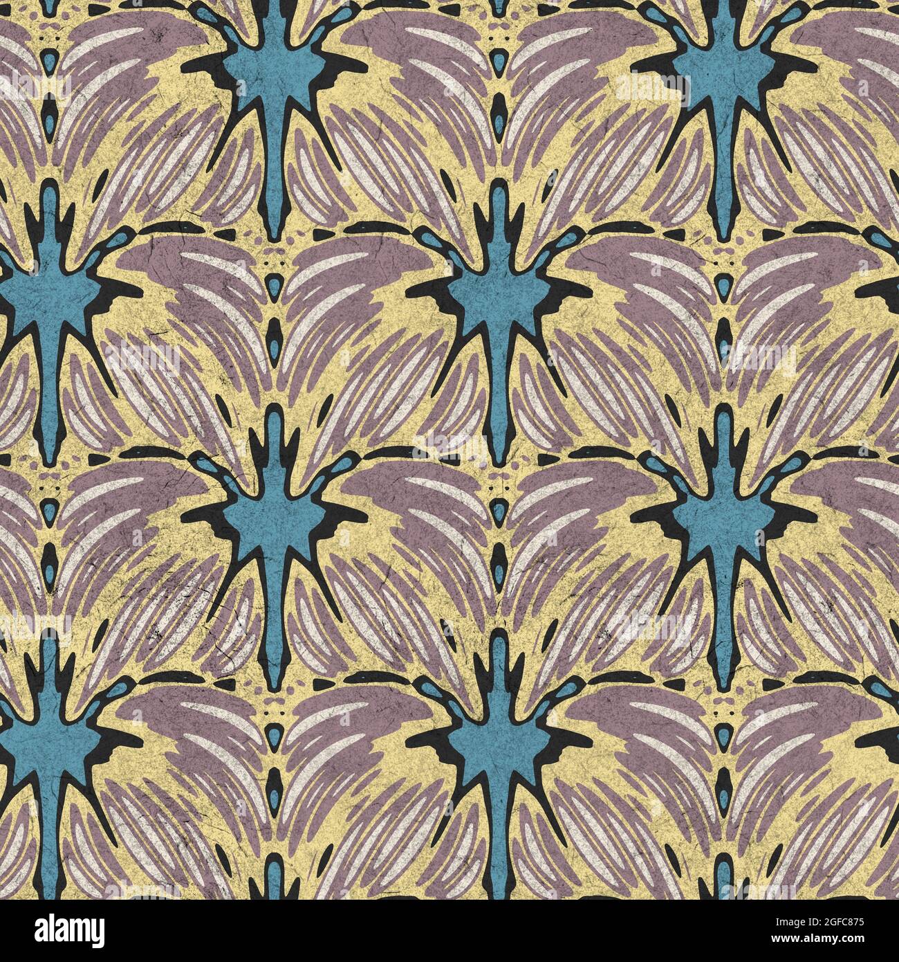 Seamless funky grungy pattern motif for print Stock Photo - Alamy