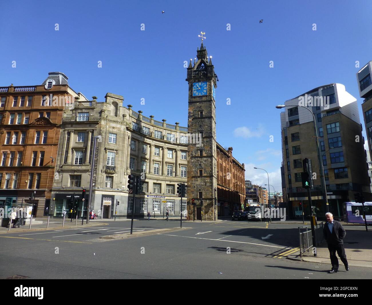 Clock tower Glasgow Scotland Stock Photo - Alamy