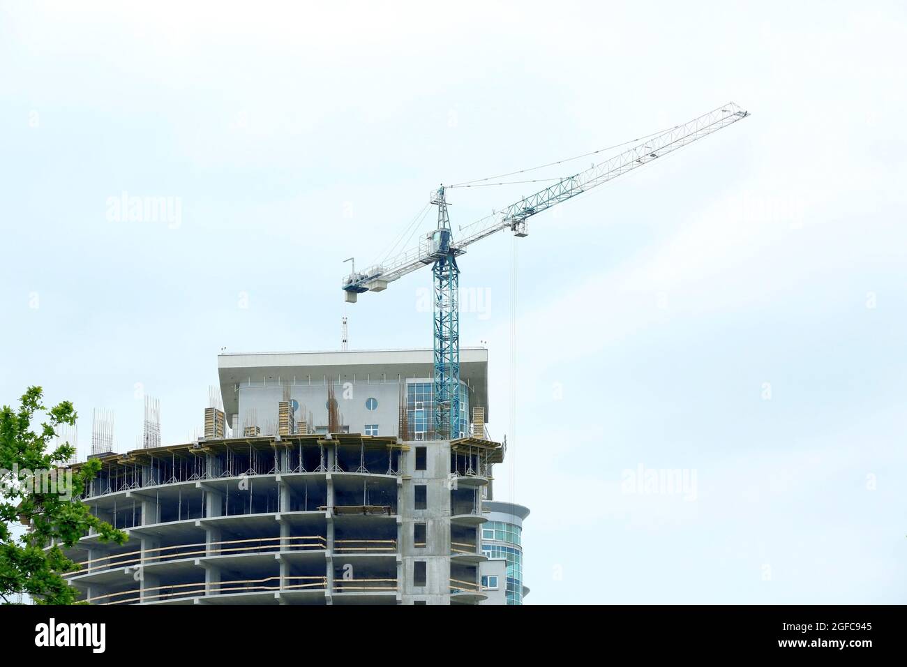 Construction of new building Stock Photo - Alamy