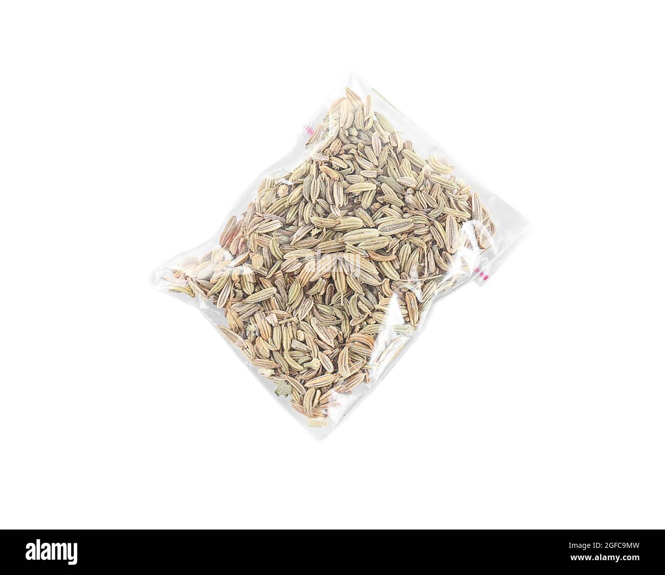 Fennel seeds in plastic zipper bag, isolated on white Stock Photo - Alamy