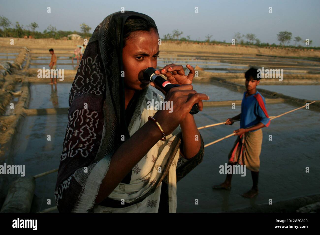 Salterns at a rural village. Bangladesh Stock Photo - Alamy