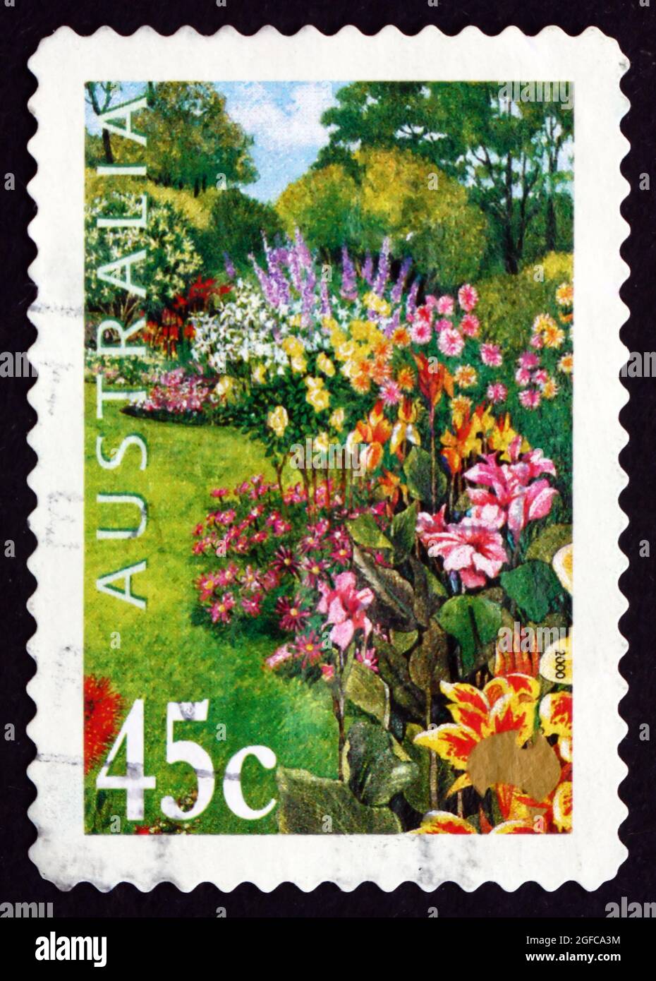 AUSTRALIA - CIRCA 2000: a stamp printed in the Australia shows Garden ...