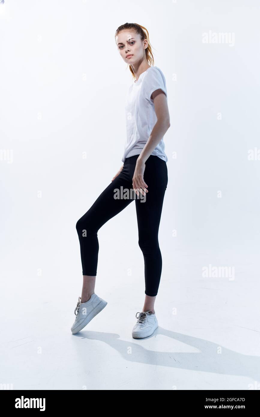 sportive woman workout exercise lifestyle energy Stock Photo - Alamy