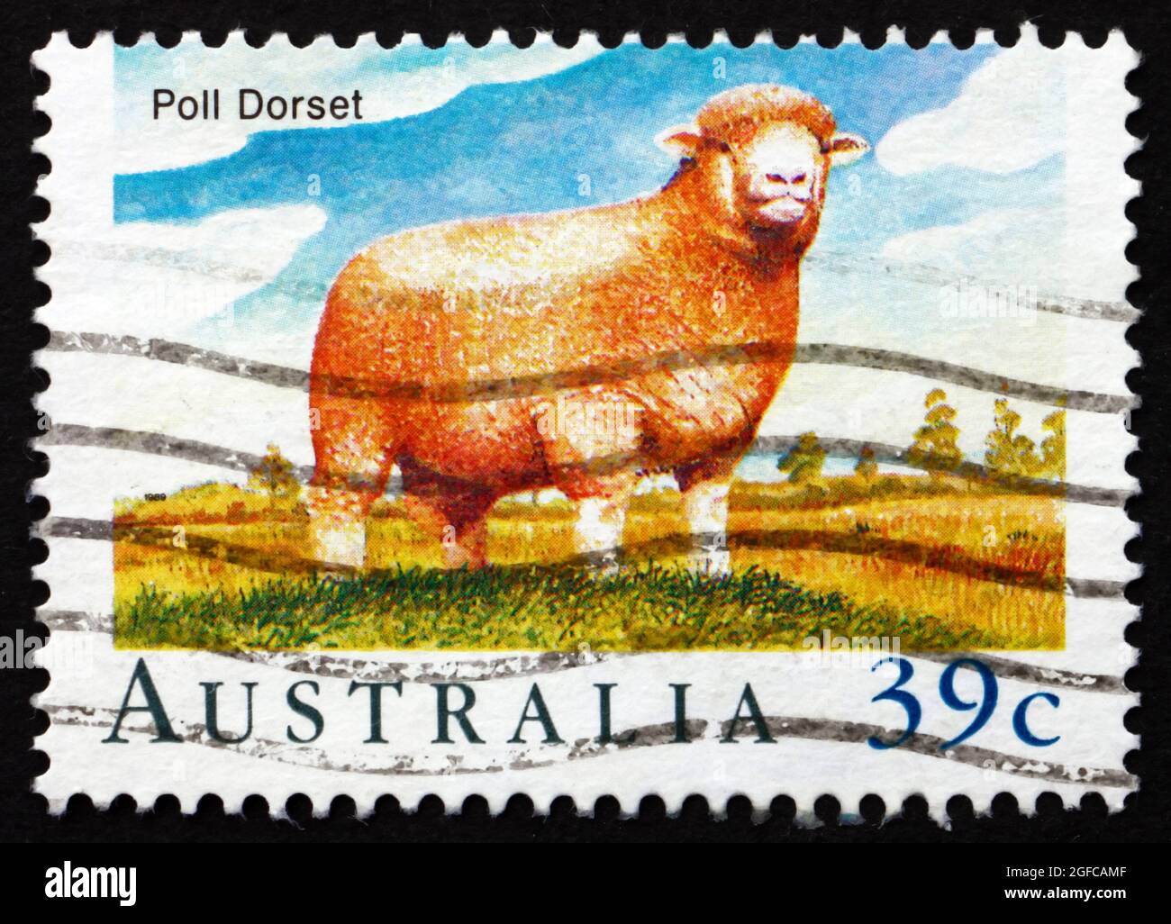 AUSTRALIA - CIRCA 1989: a stamp printed in the Australia shows Poll ...