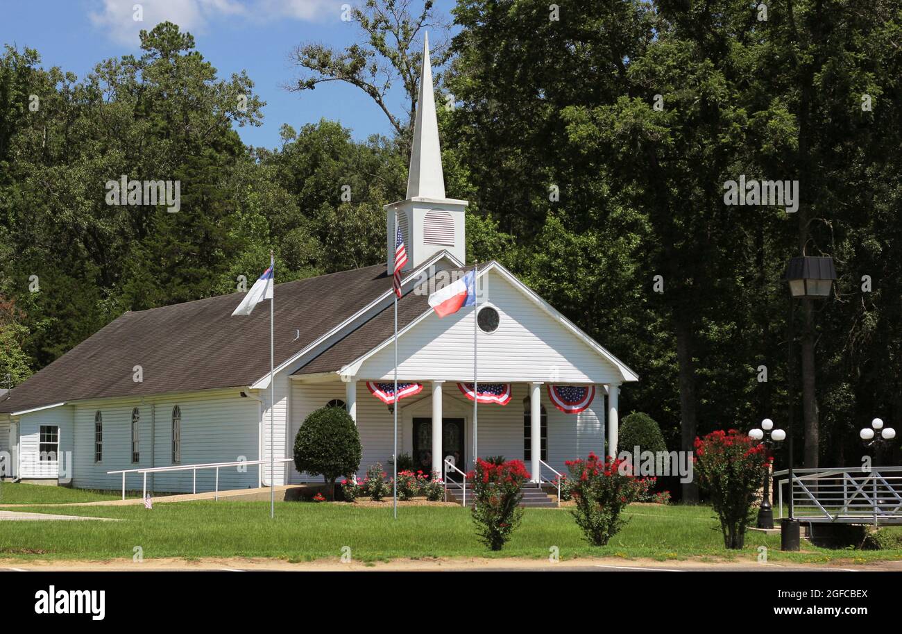 Church with flags hi-res stock photography and images - Alamy