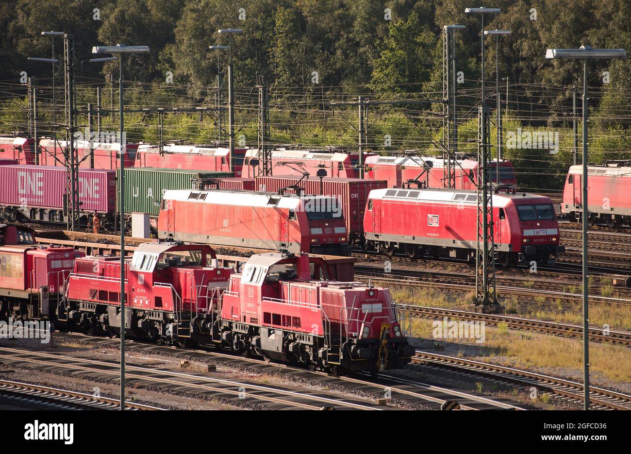 Maschen, Germany. 25th Aug, 2021. Railway locomotives running at the ...