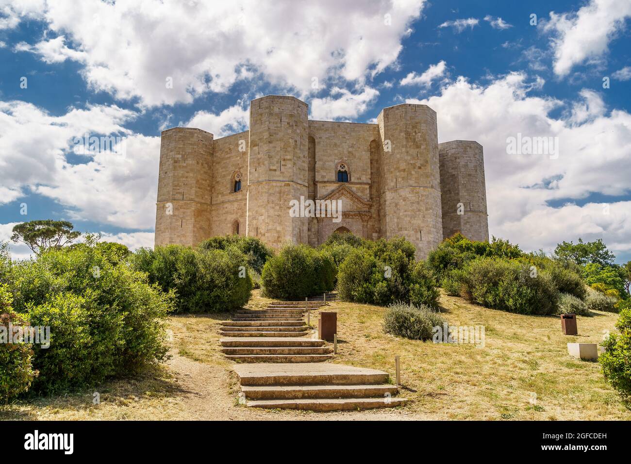 Castel del Monte, the famous castle built in an octagonal shape by the ...