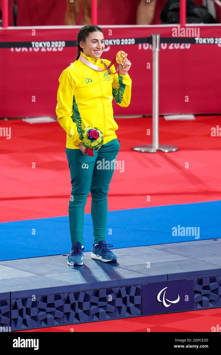 Izu, Japan. 25th Aug, 2021. Paige Greco of Australia poses after the ...