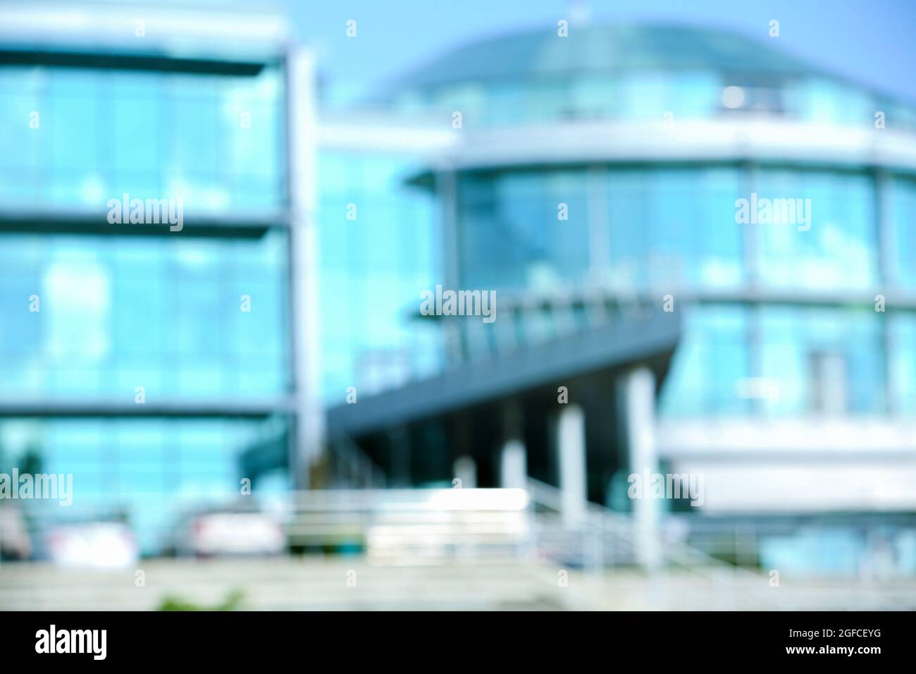 Modern office building, blurred background Stock Photo - Alamy