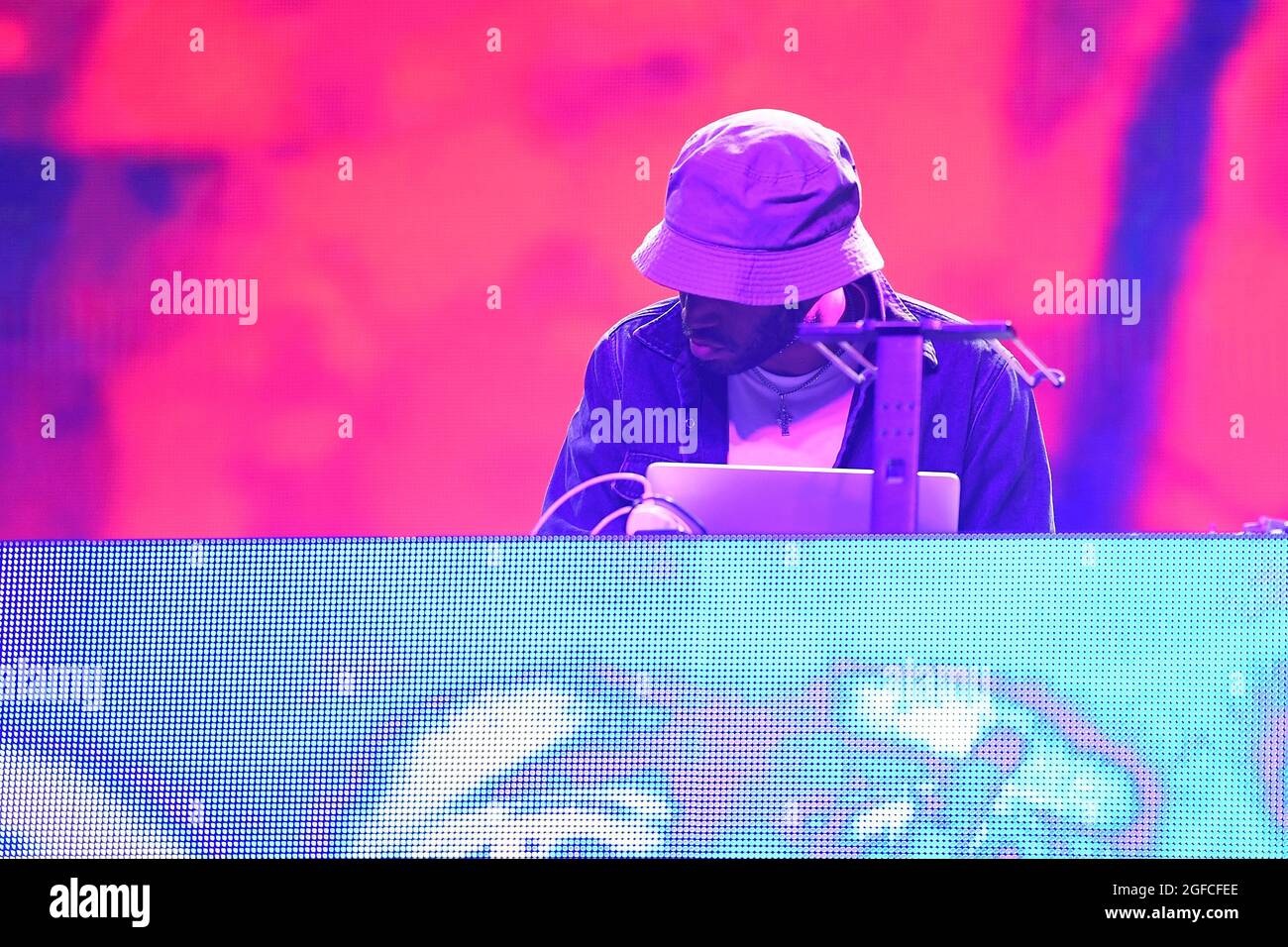 Los Angeles, USA. 24th Aug, 2021. DJ Kaytranada at MLS All-Star Concert ...