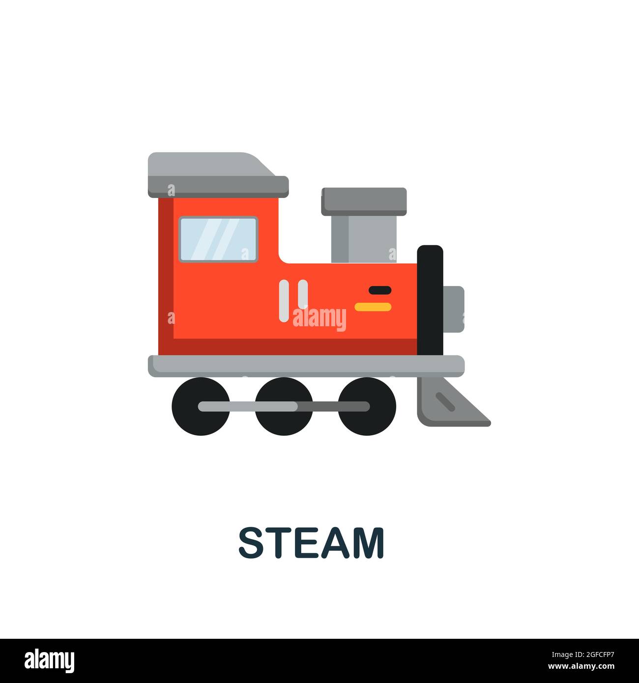 Steam icon. Flat sign element from transport collection. Creative Steam ...