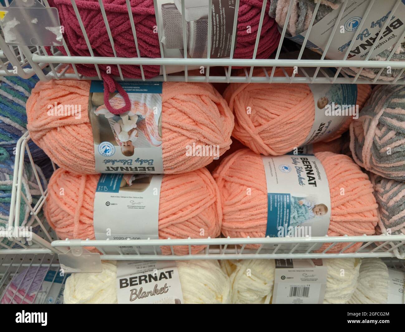 INDIANAPOLIS, UNITED STATES - Jan 10, 2021: An assortment of colored ...