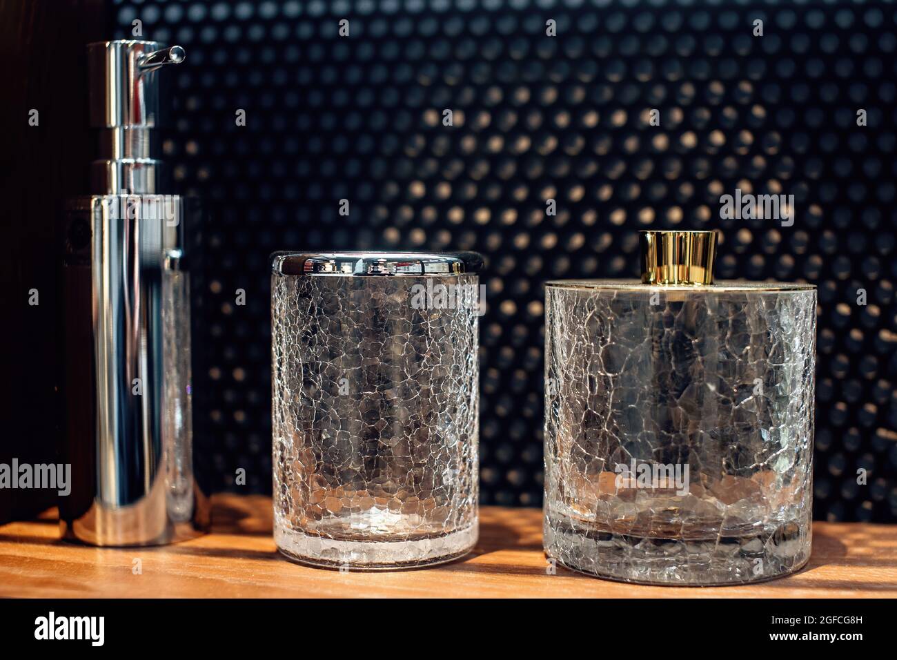 Decorative luxury metal dispensers and stylish glass containers for the ...